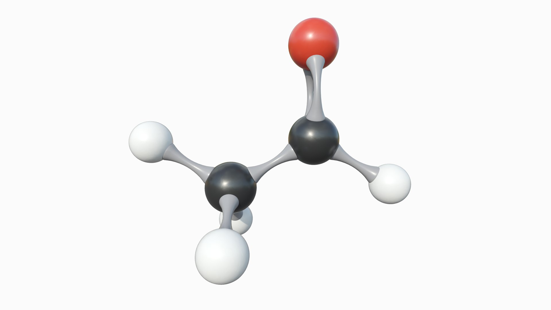 3D Model Acetaldehyde Molecule With PBR 4K 8K - TurboSquid 1941509