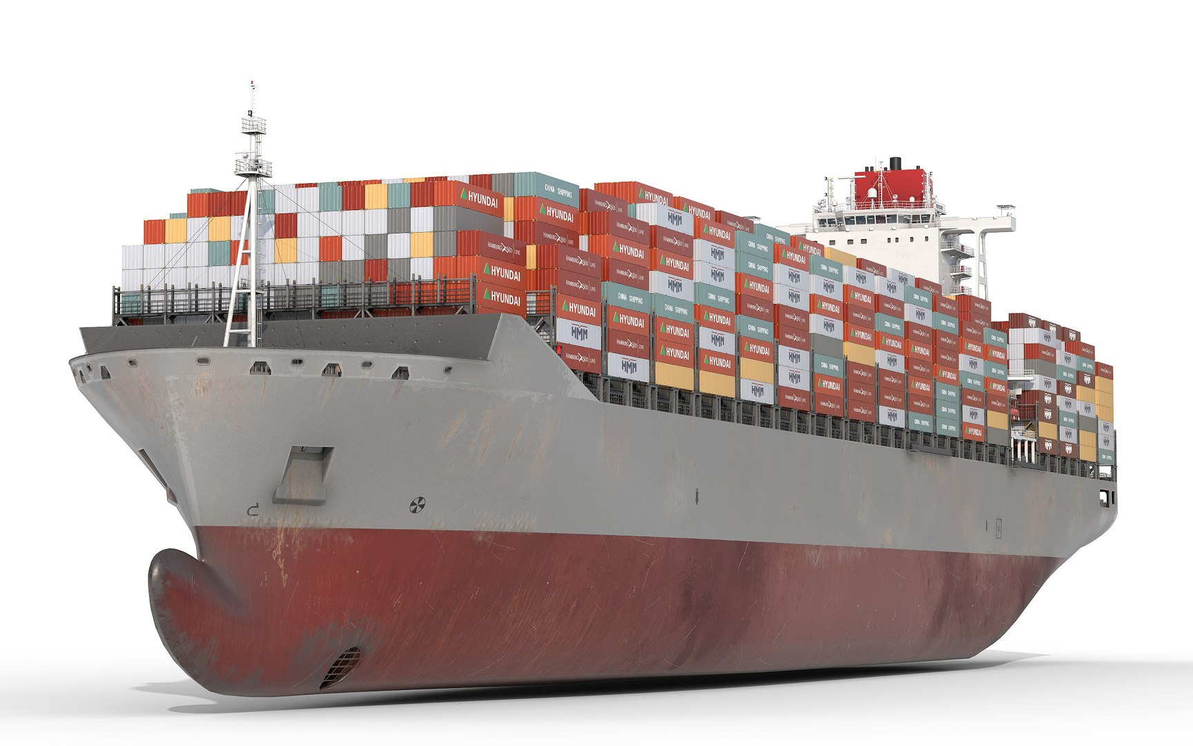 3D Container Ship - TurboSquid 2285076