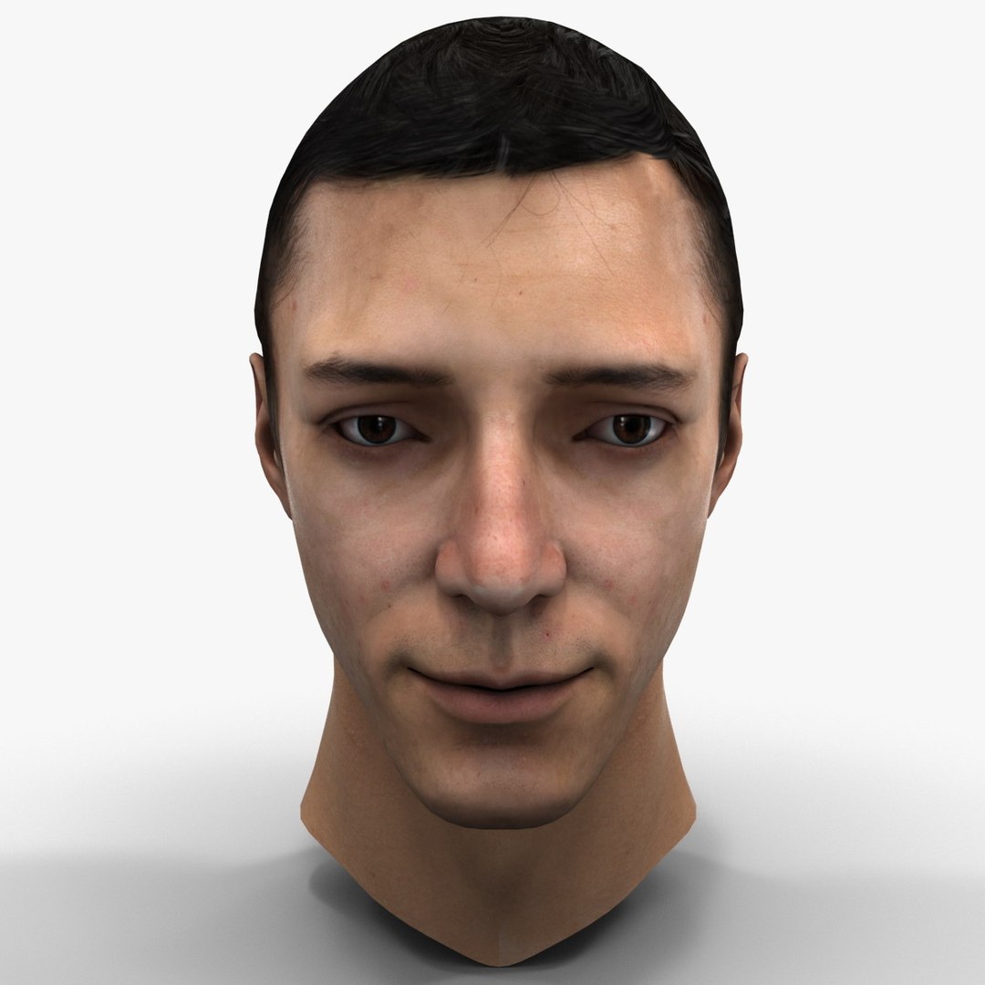 3ds Max Male Head 2