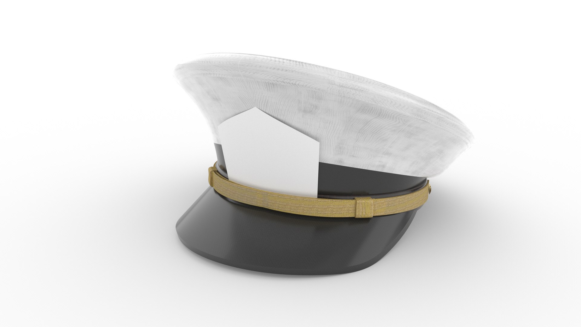 3D Model Navy Officer Cap Hat Man - TurboSquid 2102881