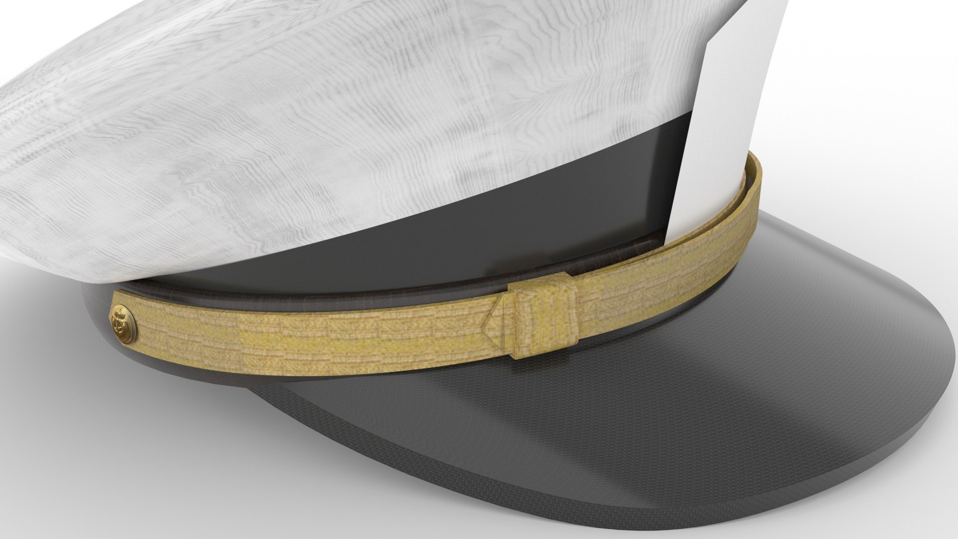 3D Model Navy Officer Cap Hat Man - TurboSquid 2102881