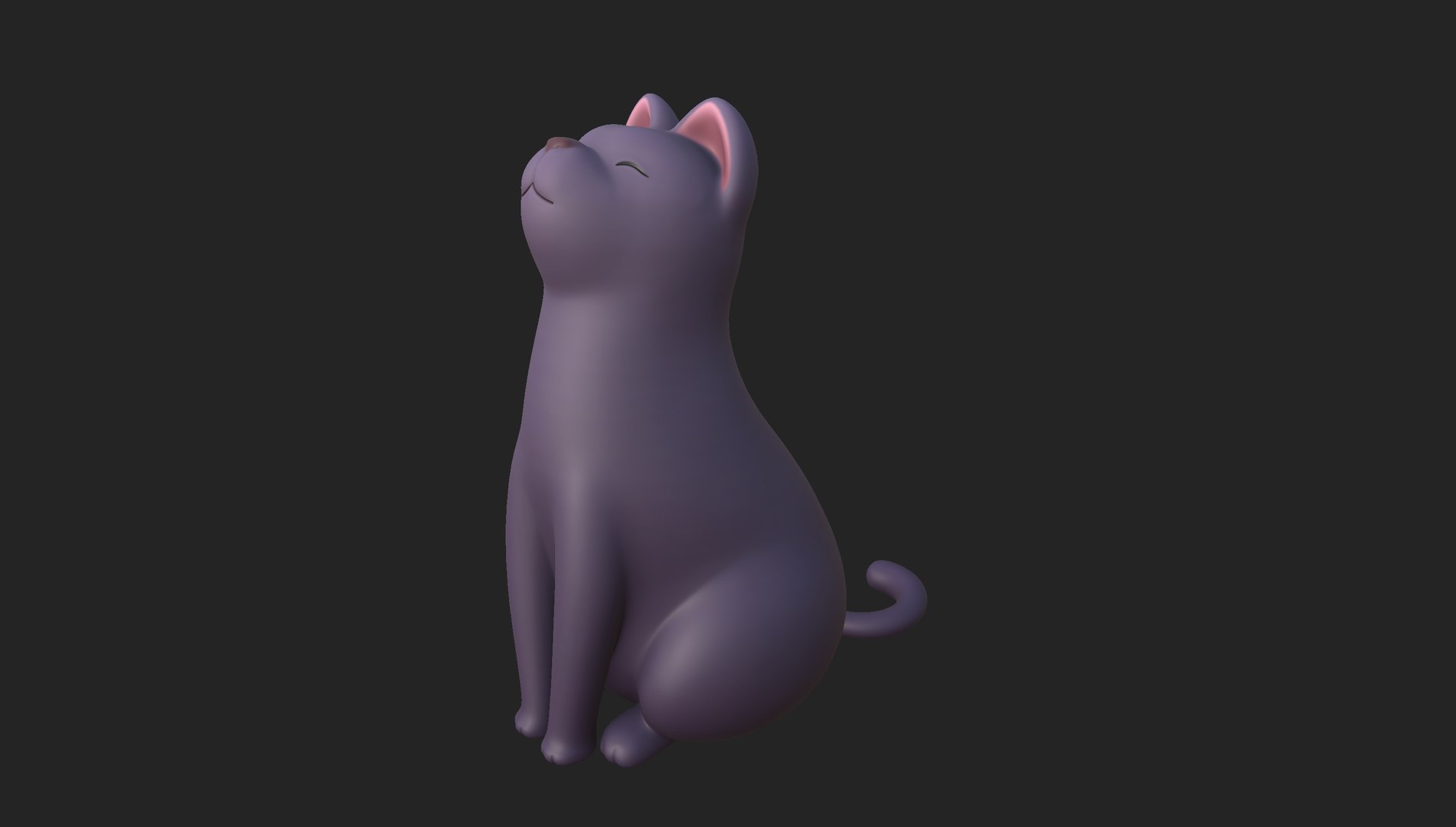 Sitting Cat 001 3D model - TurboSquid 2072021