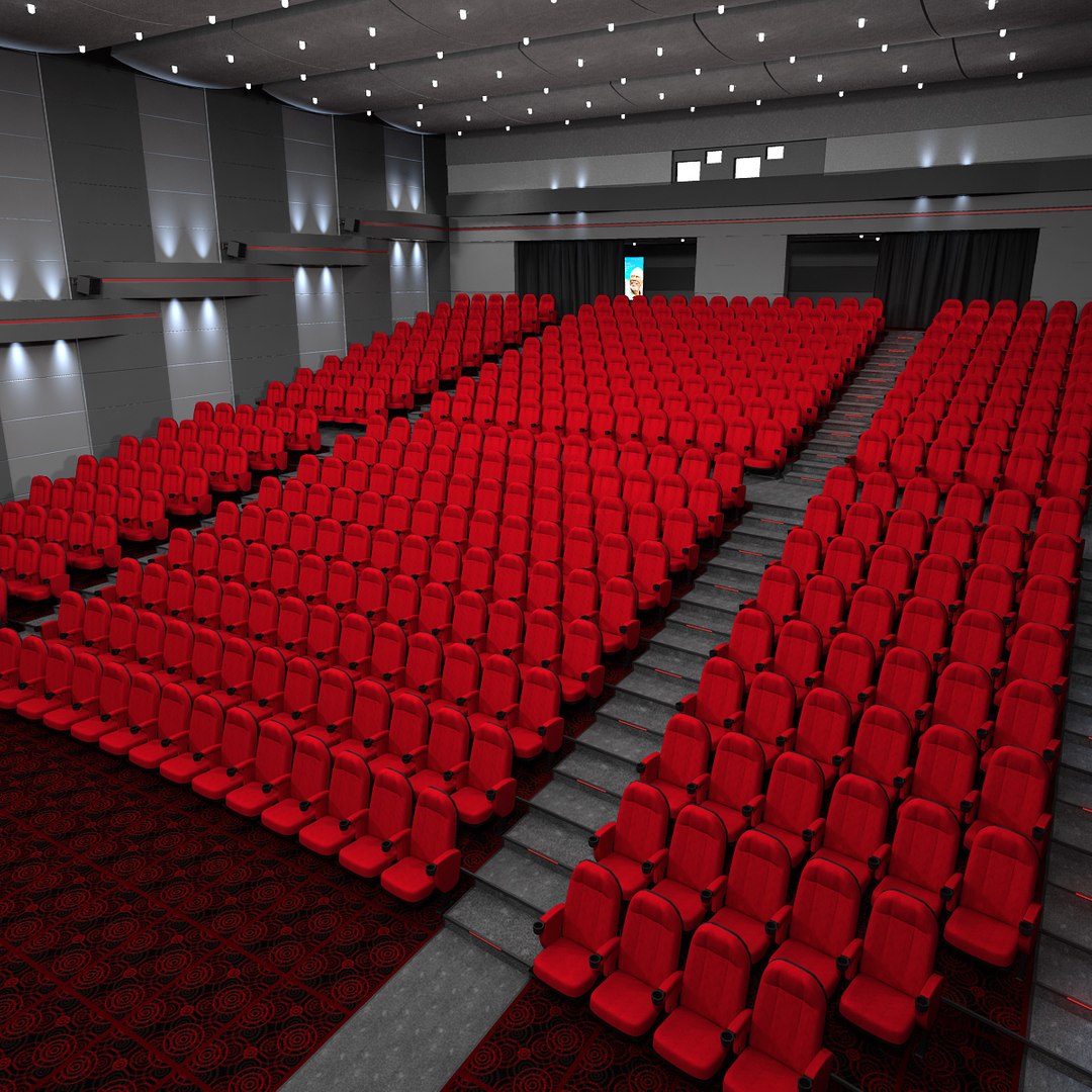 Cinema-theater Hall Modelled 3d Max