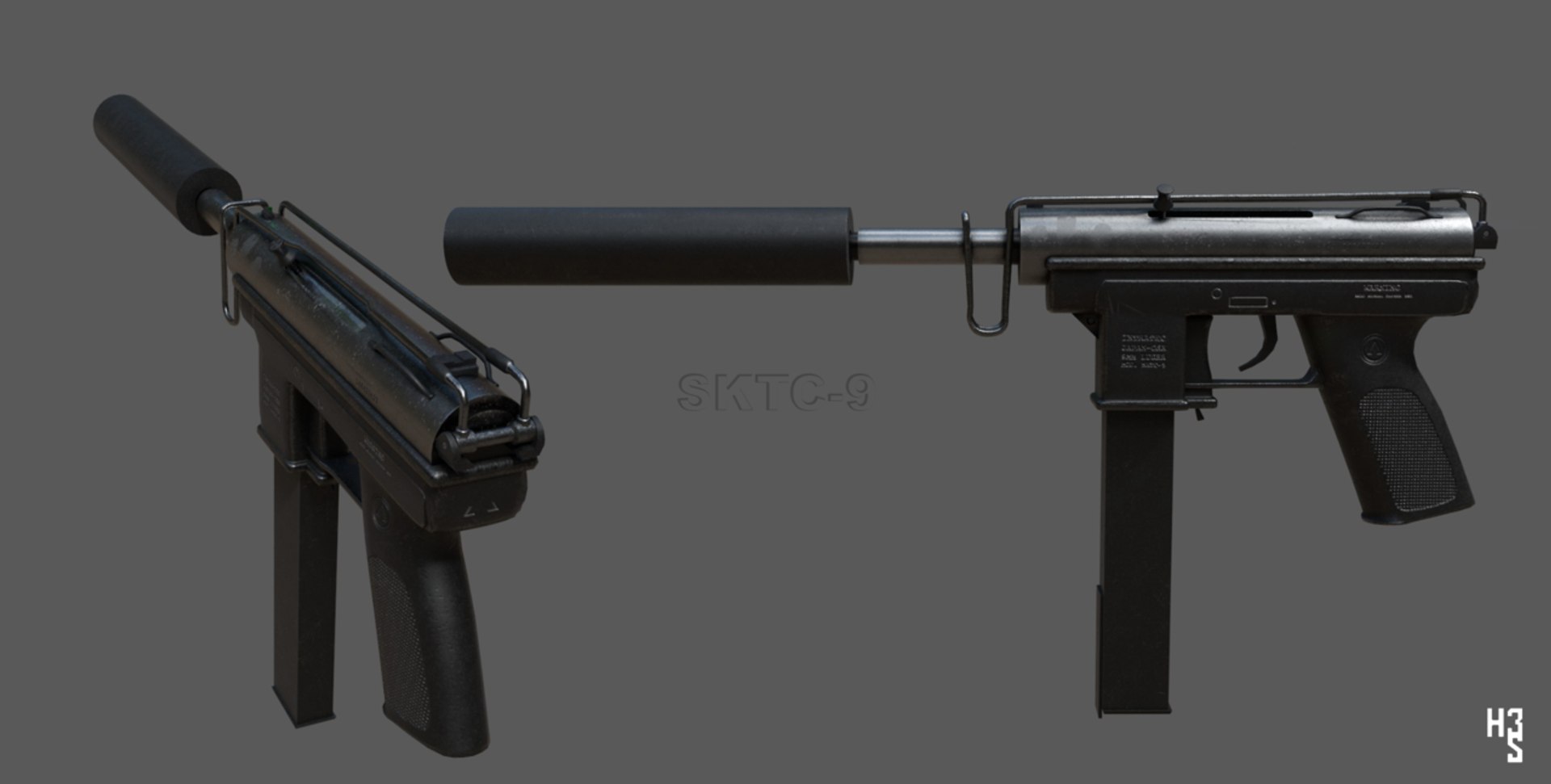 Weapons Tec-9 9mm 3D - TurboSquid 1272600