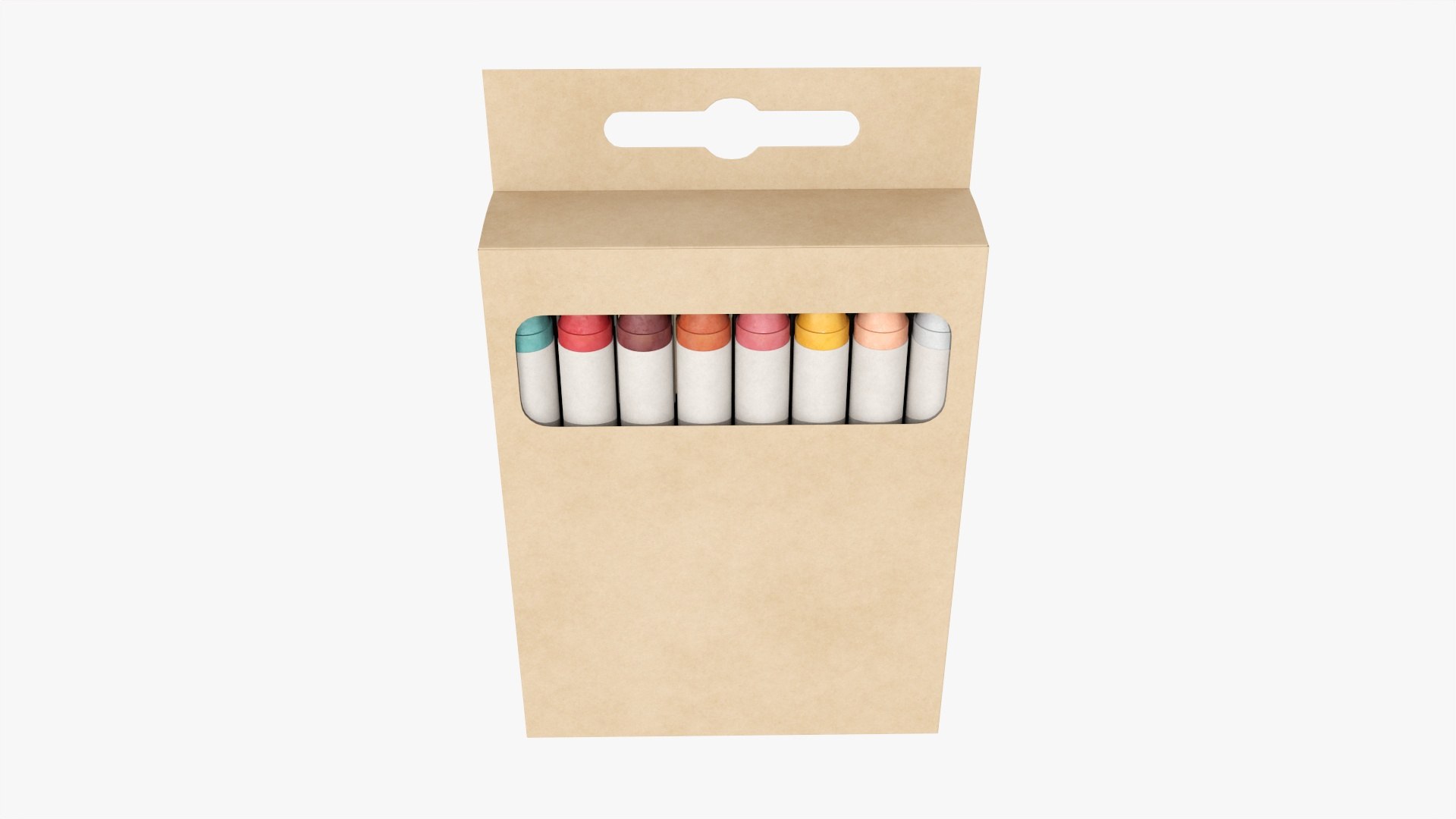 3D Crayons In Hanging Box - TurboSquid 1716376