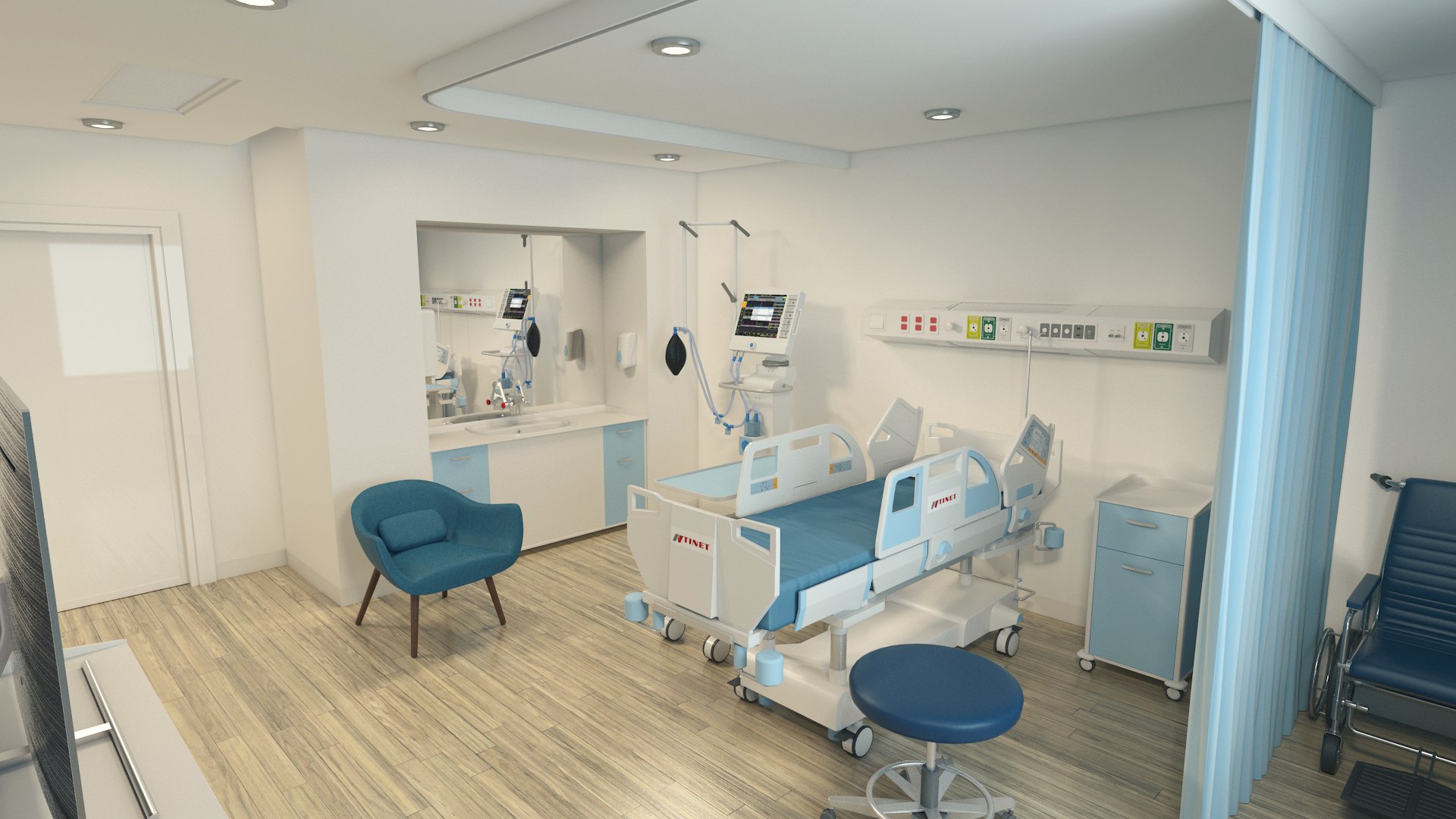 3D Private Ward - TurboSquid 1186211