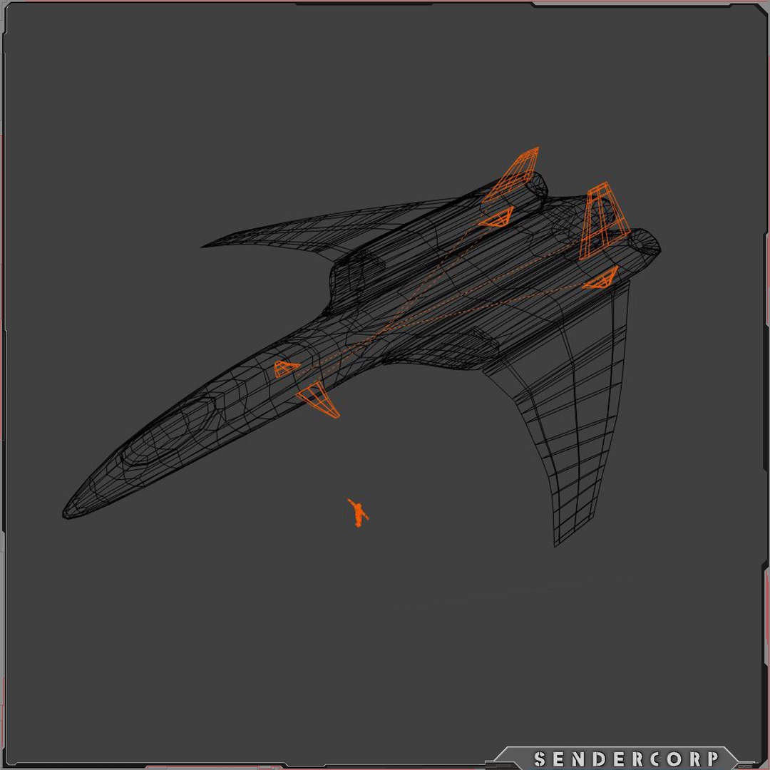 spaceship fighter 3d fbx