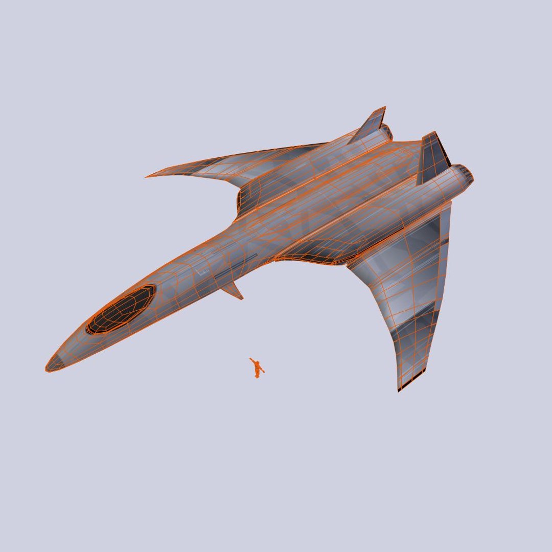 spaceship fighter 3d fbx