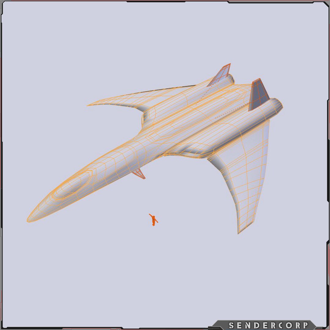 spaceship fighter 3d fbx