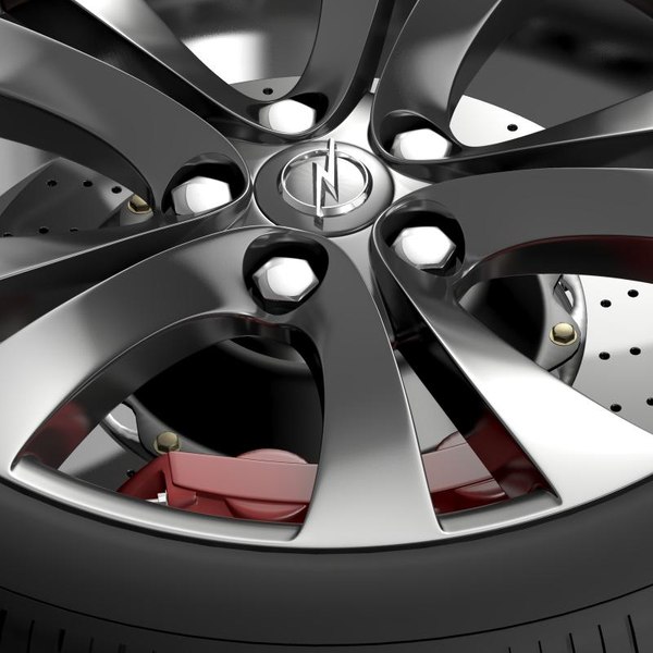 3d model opel insignia wheel