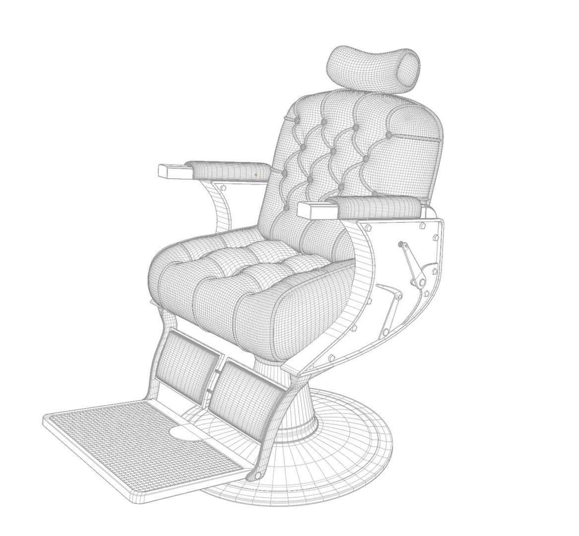 BARBER CHAIR Model - TurboSquid 2265869