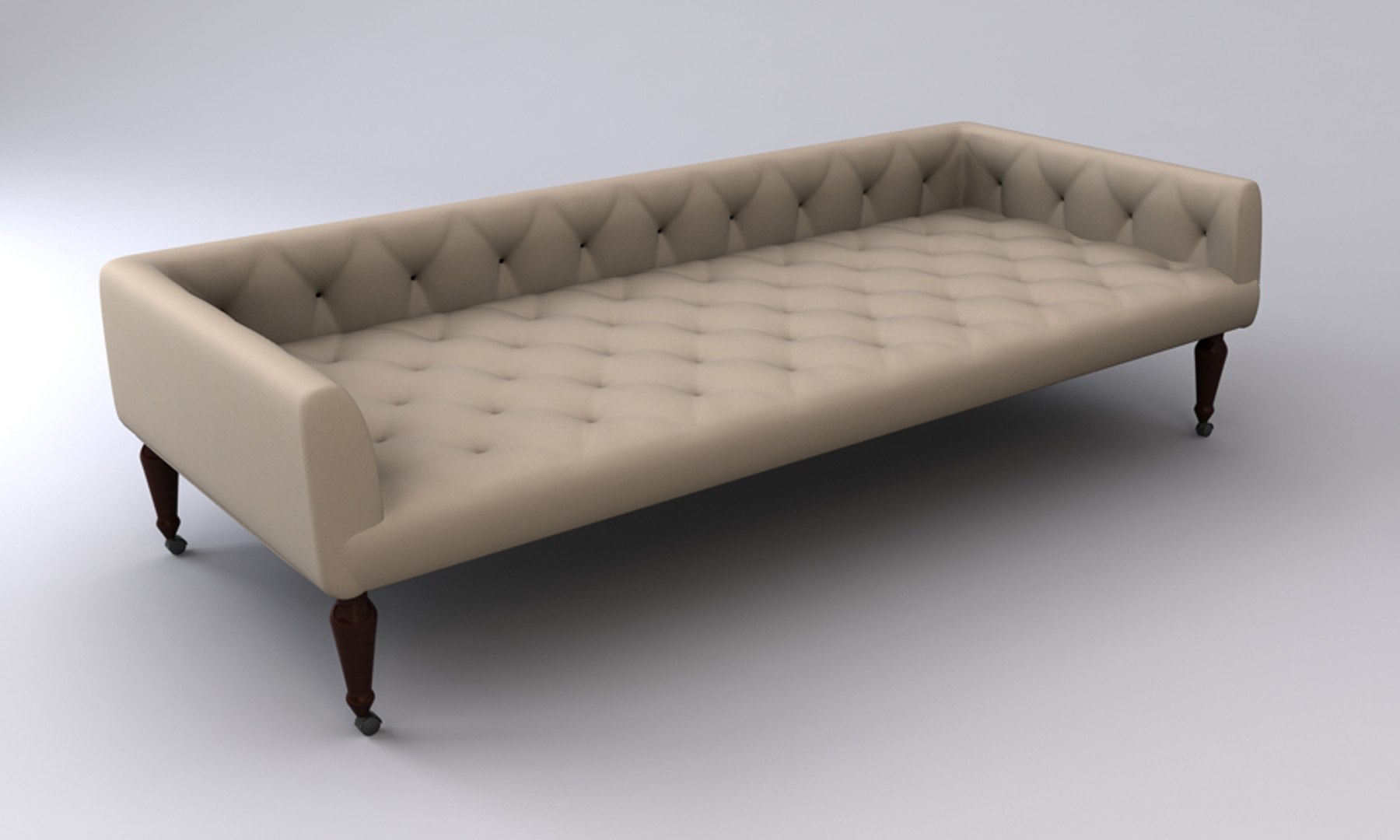 Luxury Ottoman 3d Model