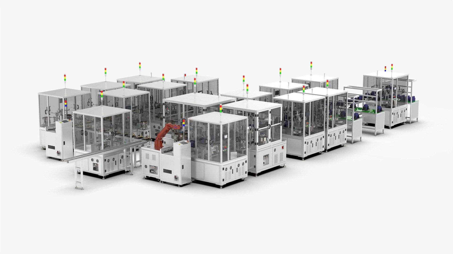 3D Automatic Fluid Pump Assembly Line Model - TurboSquid 2312097