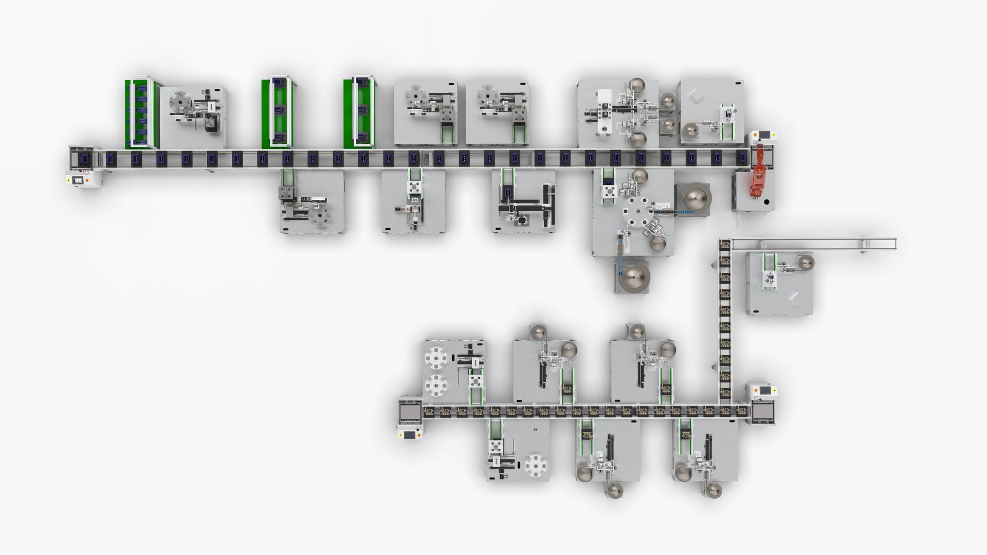 3D Automatic Fluid Pump Assembly Line Model - TurboSquid 2312097