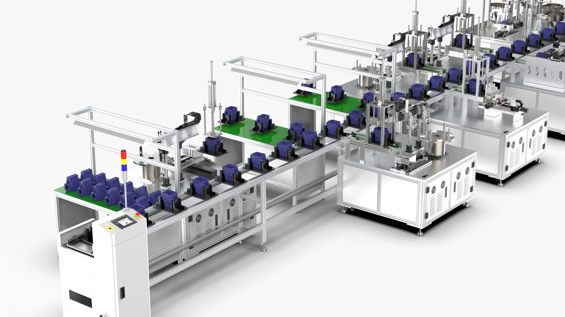 3D Automatic Fluid Pump Assembly Line Model - TurboSquid 2312097