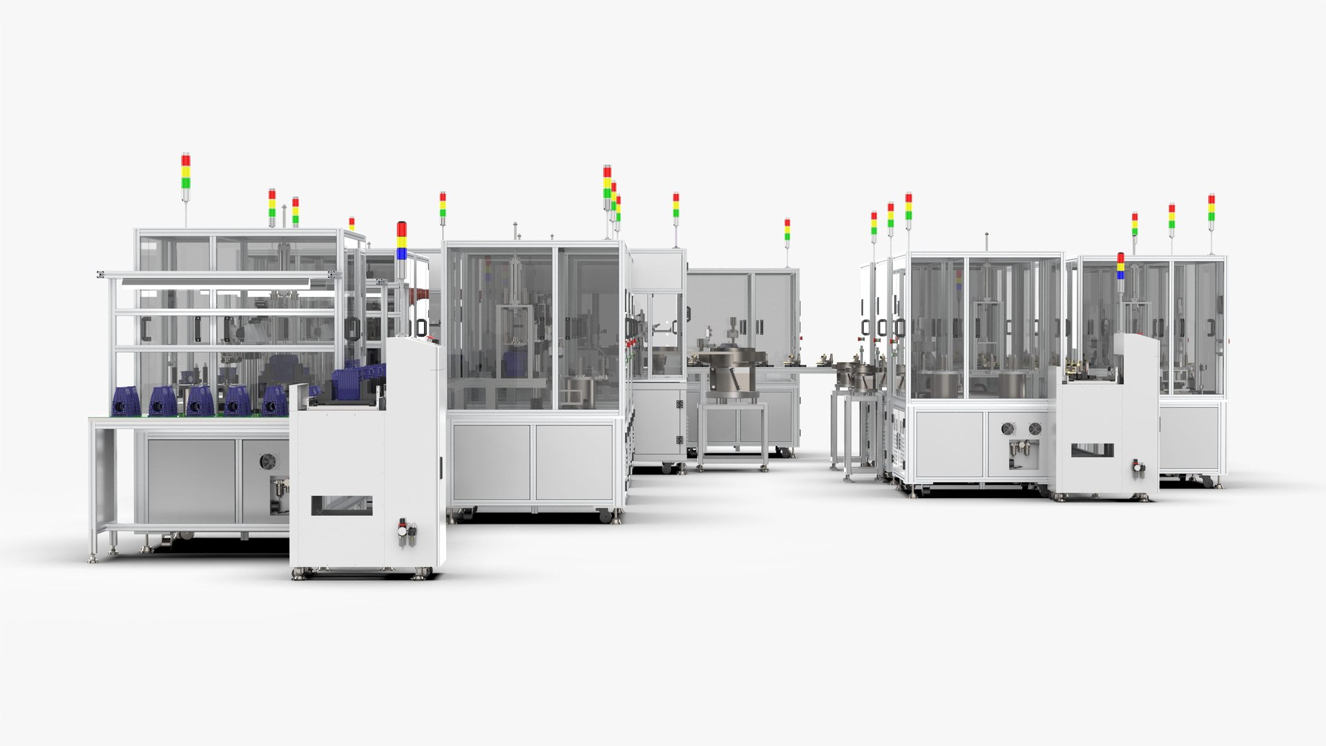 3D Automatic Fluid Pump Assembly Line Model - TurboSquid 2312097