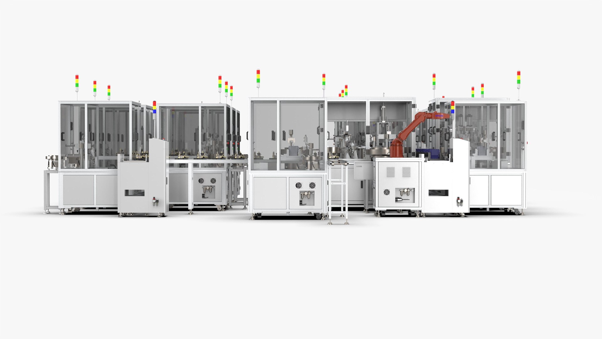 3D Automatic Fluid Pump Assembly Line Model - TurboSquid 2312097