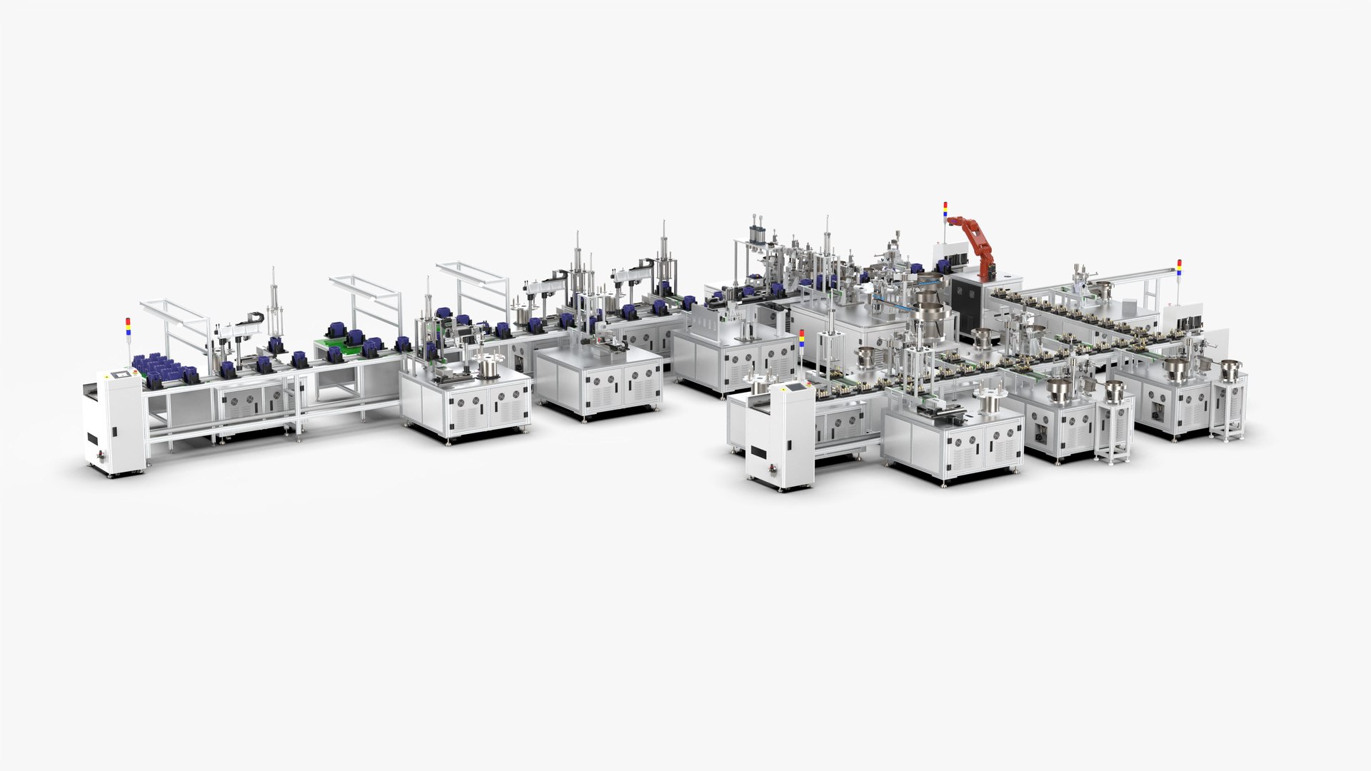3D Automatic Fluid Pump Assembly Line Model - TurboSquid 2312097