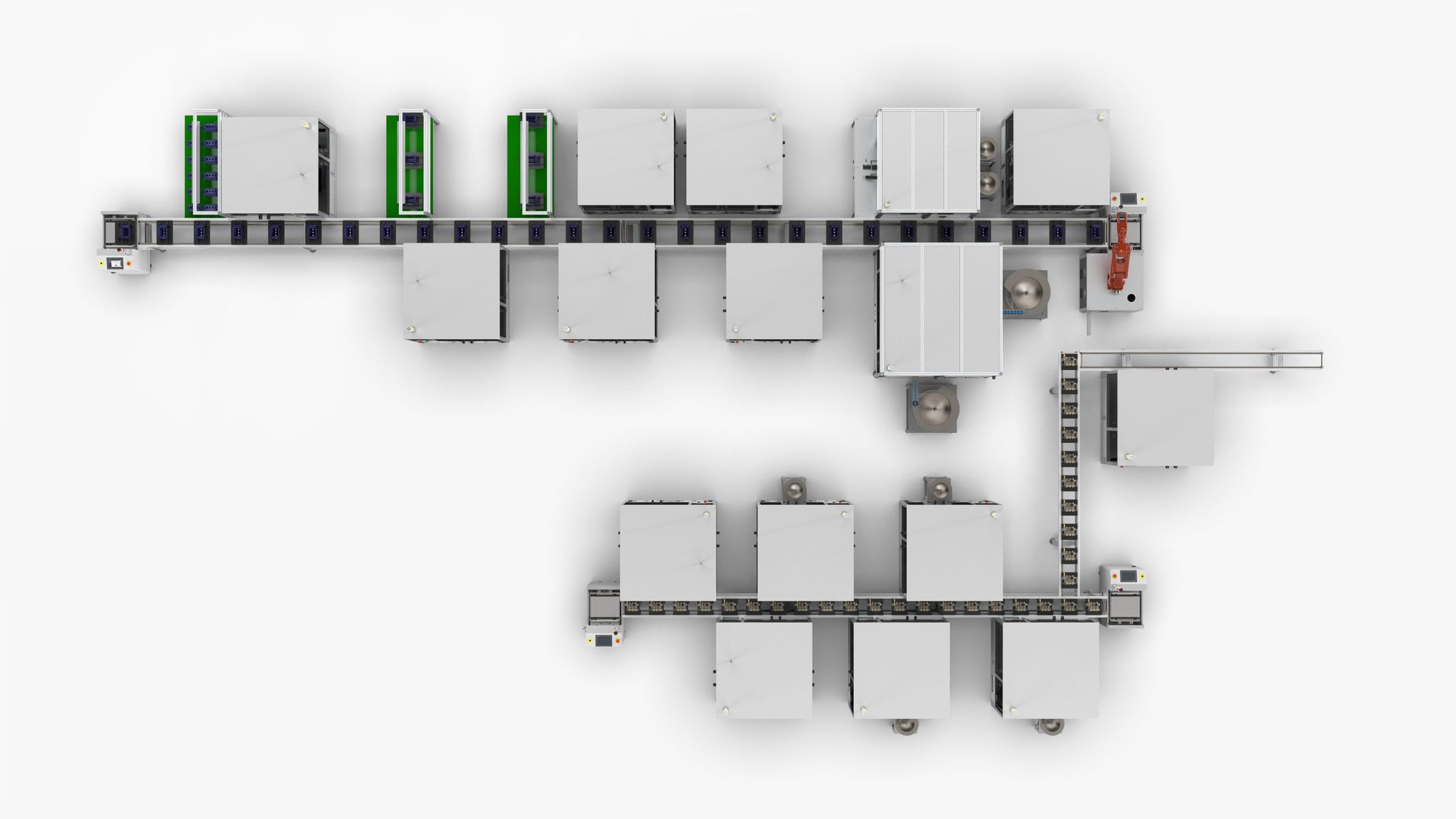 3D Automatic Fluid Pump Assembly Line Model - TurboSquid 2312097