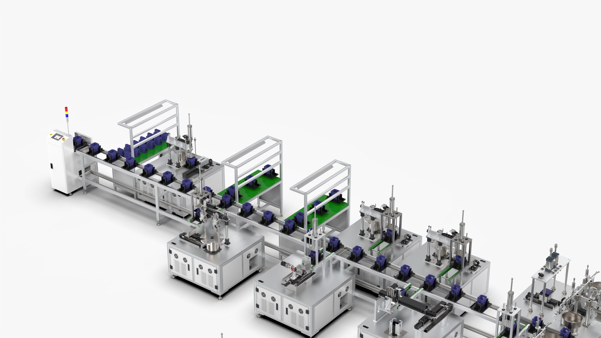 3D Automatic Fluid Pump Assembly Line Model - TurboSquid 2312097