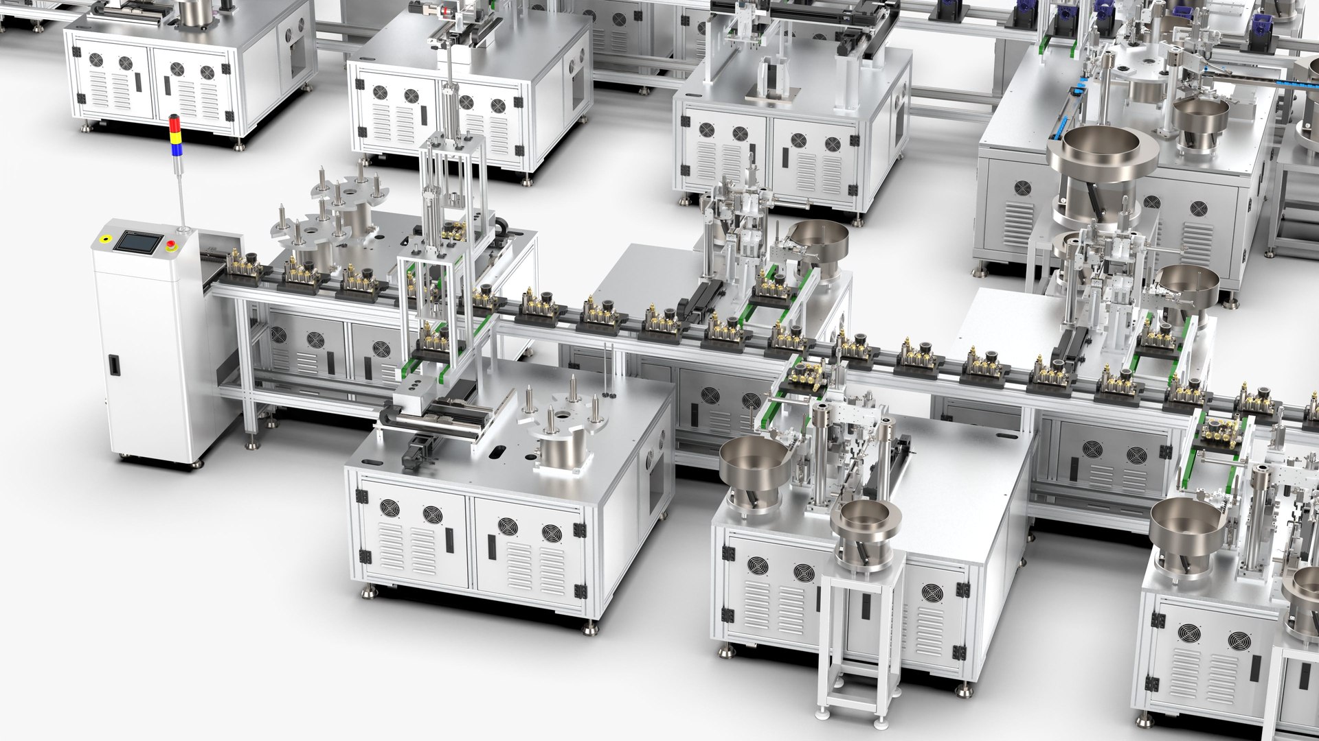 3D Automatic Fluid Pump Assembly Line Model - TurboSquid 2312097