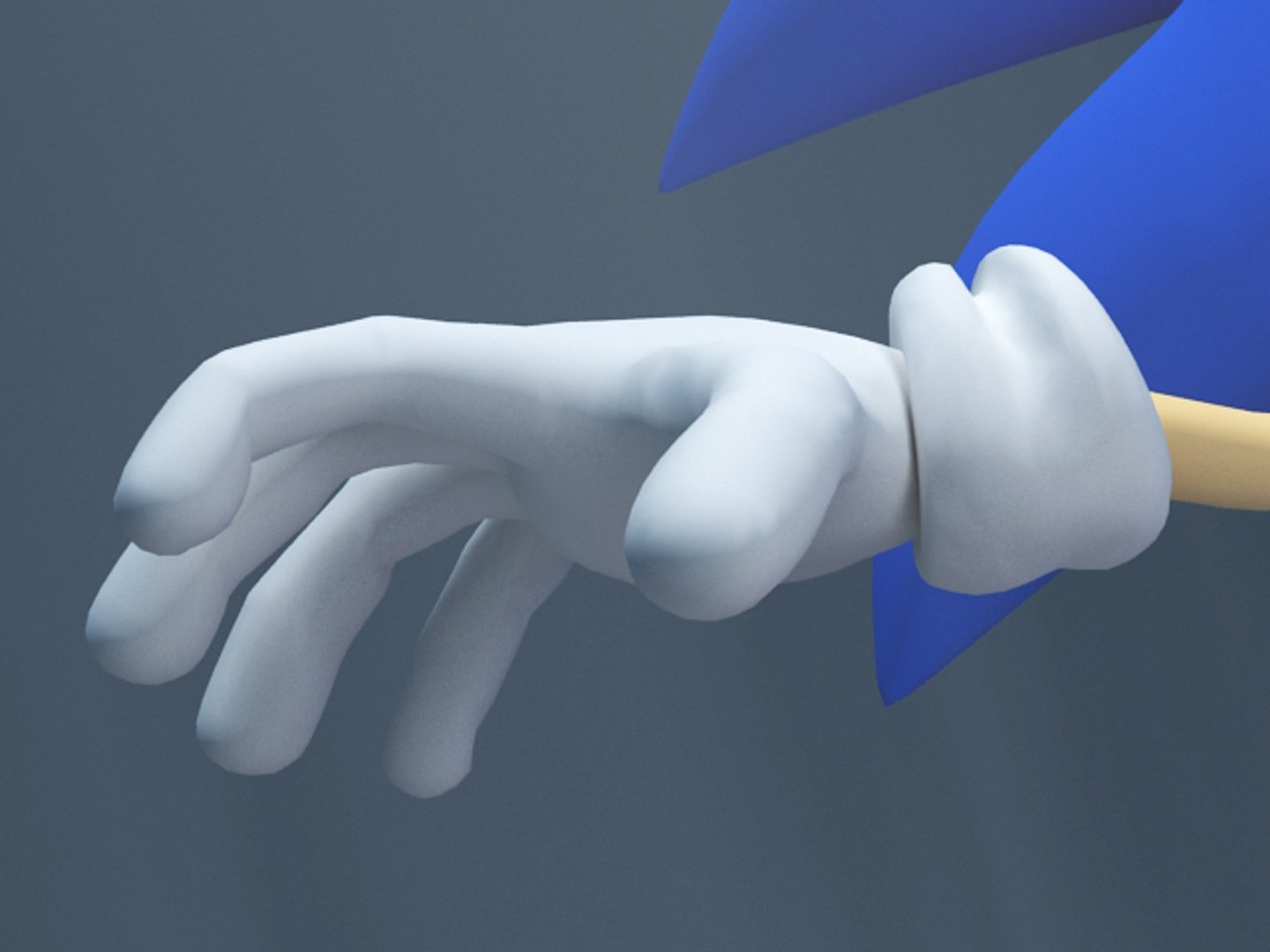 Sonic Hedgeog Skin 3d Model