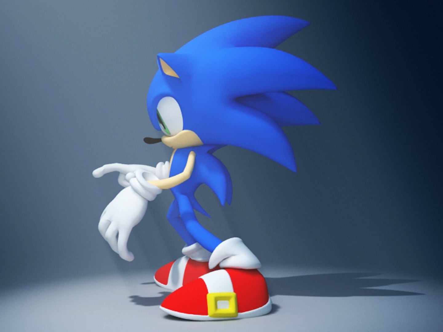 Sonic Hedgeog Skin 3d Model