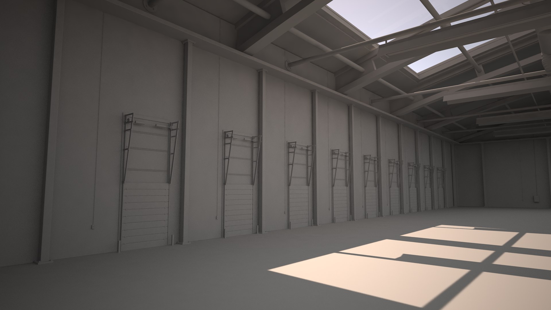 3D model industrial warehouse scene - TurboSquid 1488395