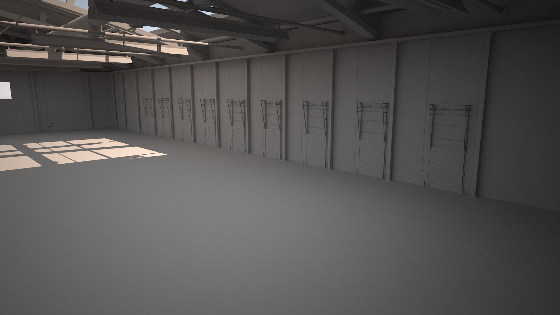 3D model industrial warehouse scene - TurboSquid 1488395