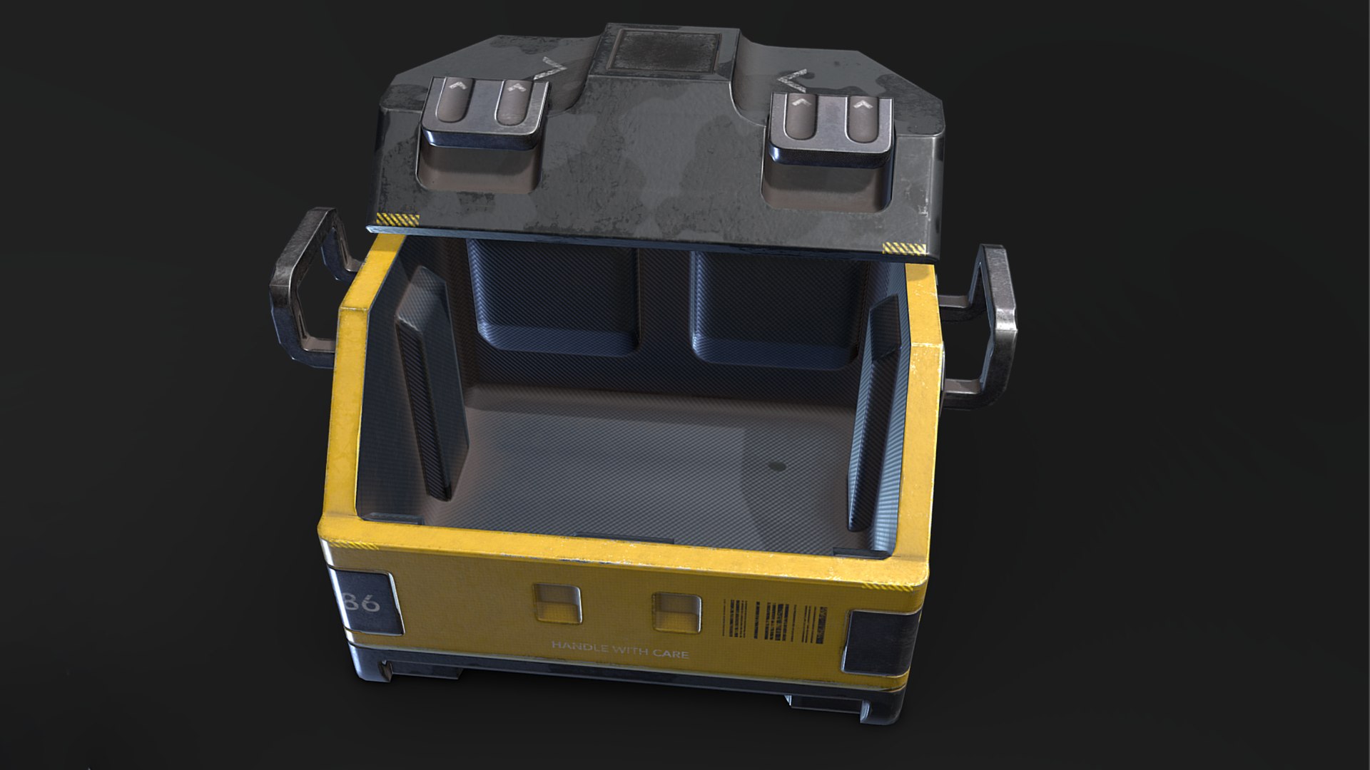 Military Sci-fi Loot Crate 3D Model - TurboSquid 1475677