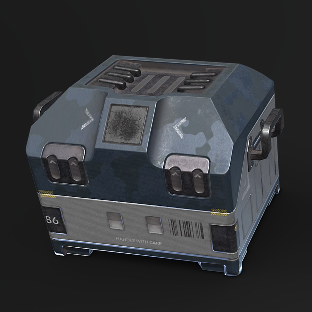 Military Sci-fi Loot Crate 3D Model - TurboSquid 1475677