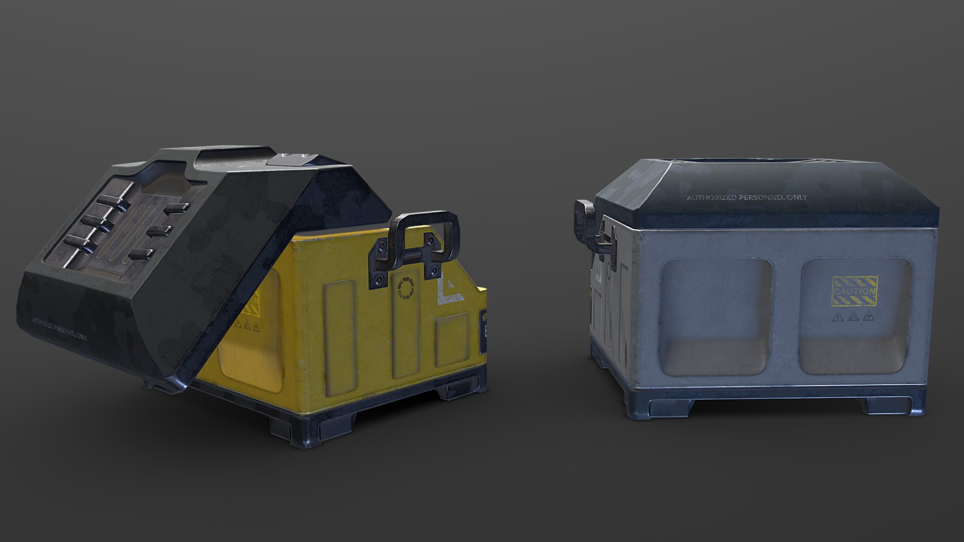 Military Sci-fi Loot Crate 3D Model - TurboSquid 1475677
