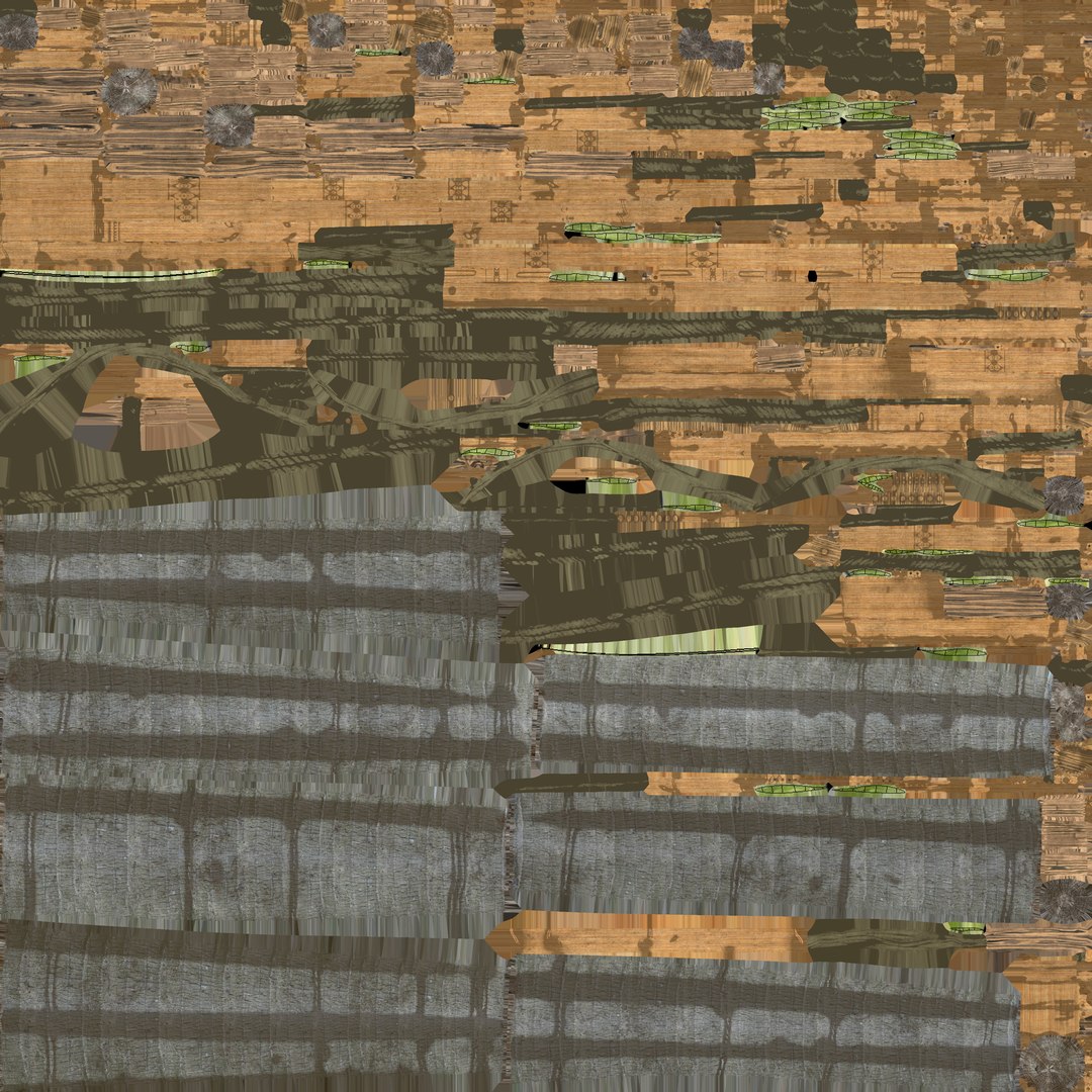 3D Log Raft - TurboSquid 1218692