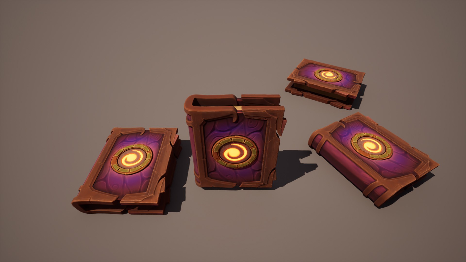 3D Stylized Magic Books Game Ready - TurboSquid 2088812