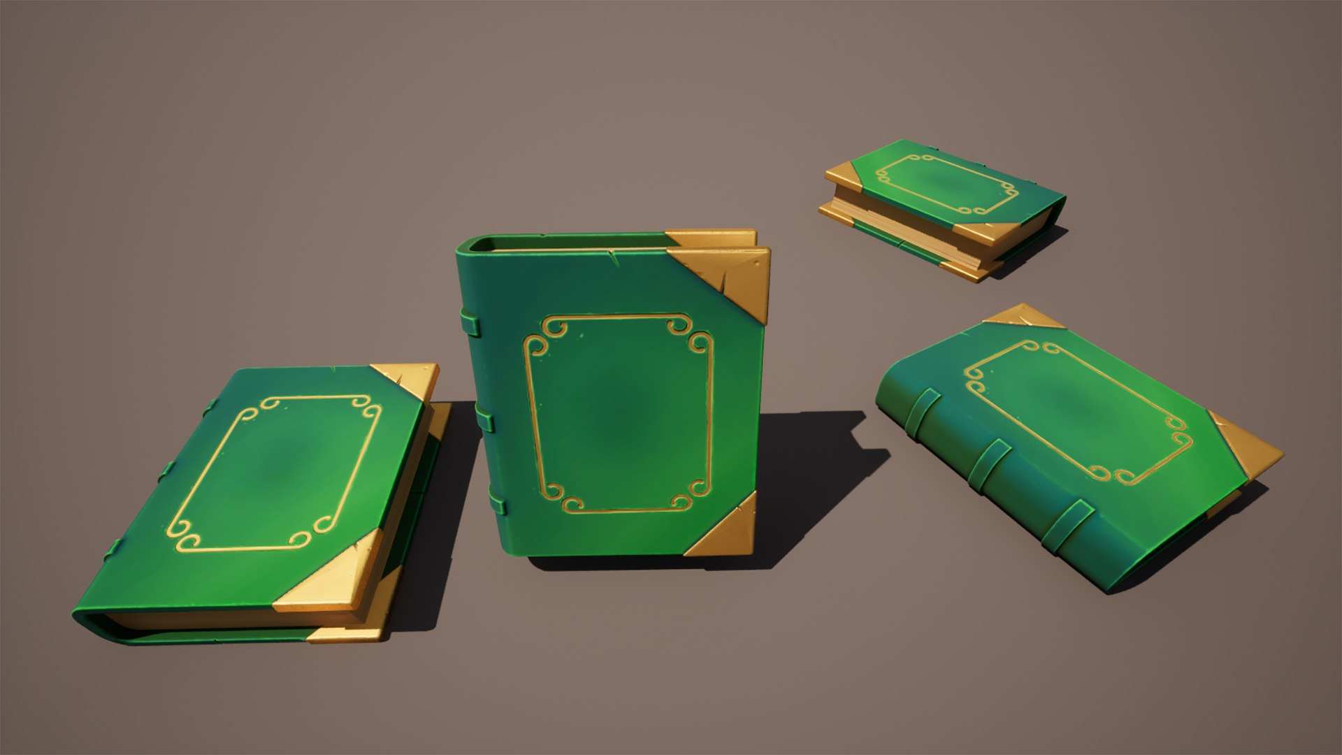 3D Stylized Magic Books Game Ready - TurboSquid 2088812