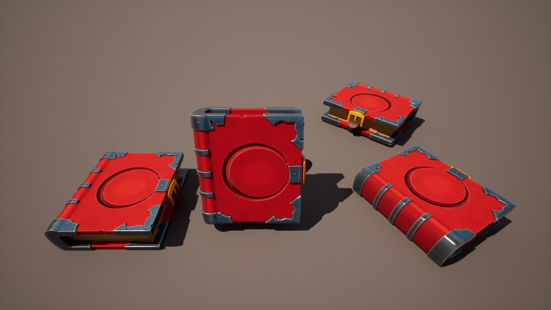 3D Stylized Magic Books Game Ready - TurboSquid 2088812