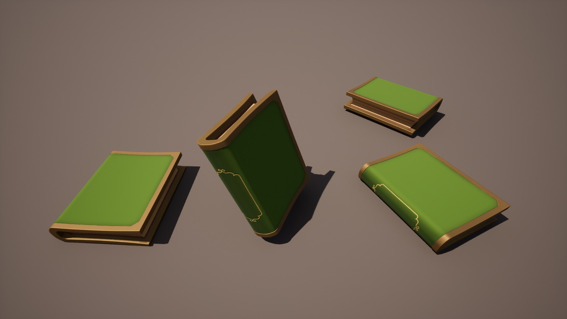 3D Stylized Magic Books Game Ready - TurboSquid 2088812