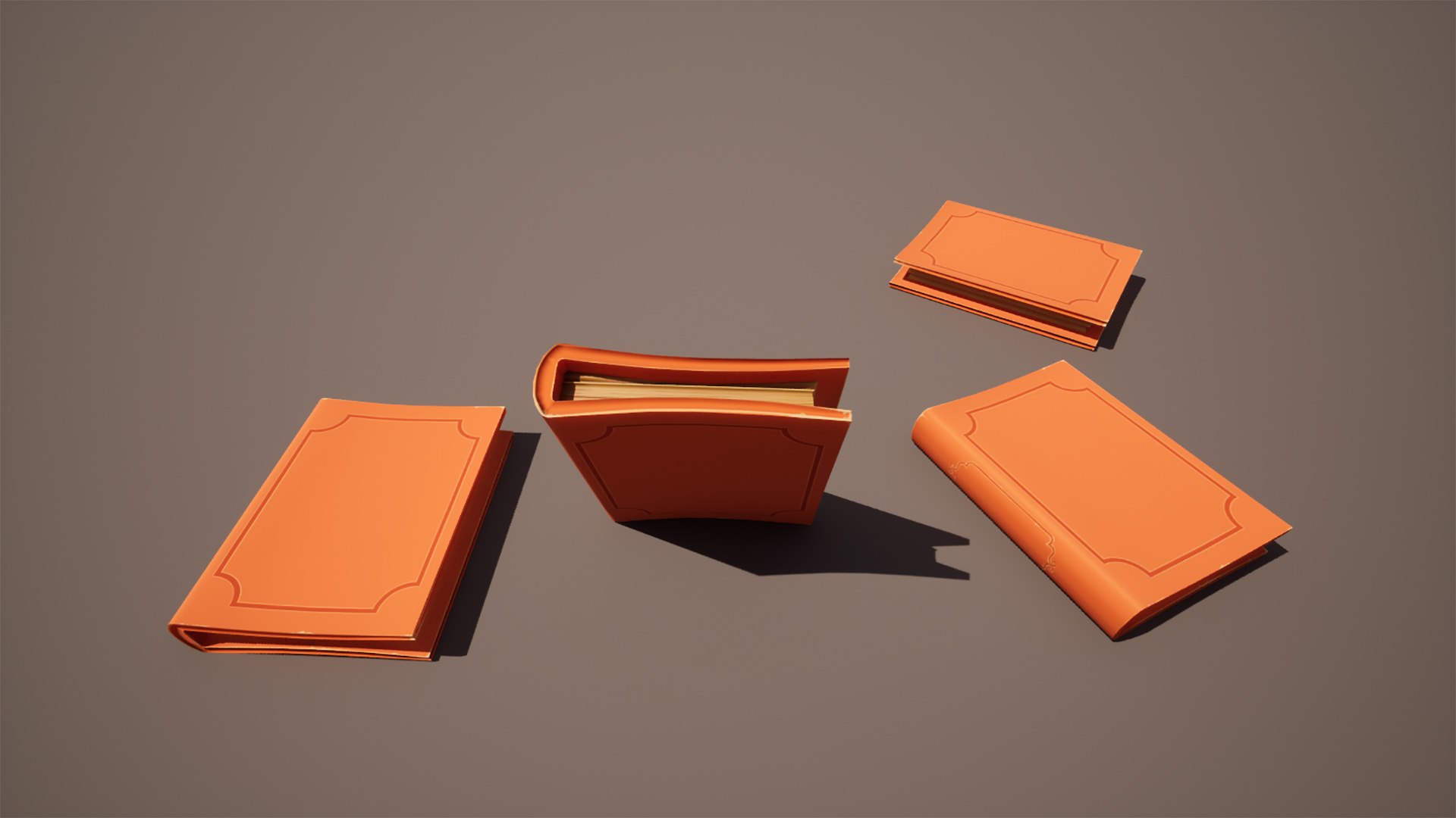 3D Stylized Magic Books Game Ready - TurboSquid 2088812