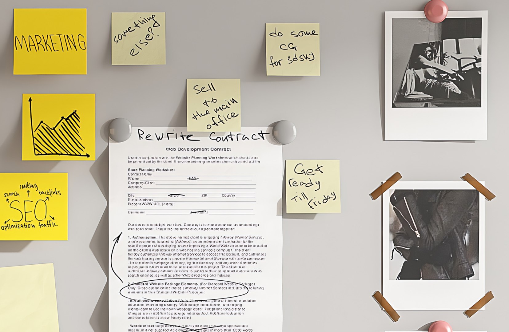 White Board Tack Board Wall Corkboard Rectangular Office Pin Notice ...