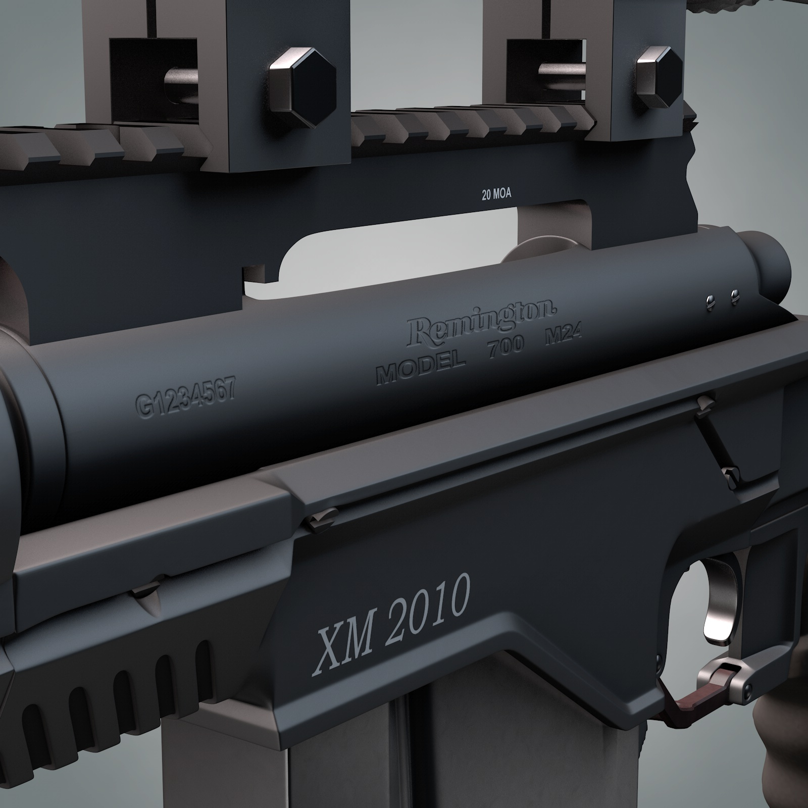3d model xm2010 remington