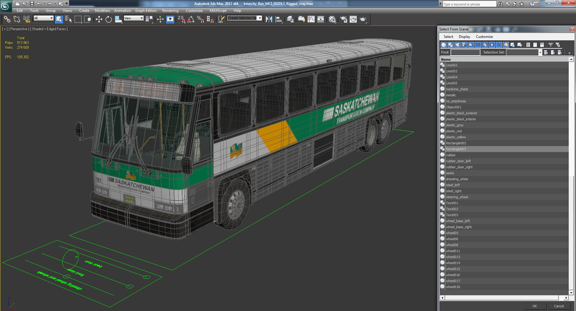 3D intercity bus mci 102dl3 model - TurboSquid 1178214