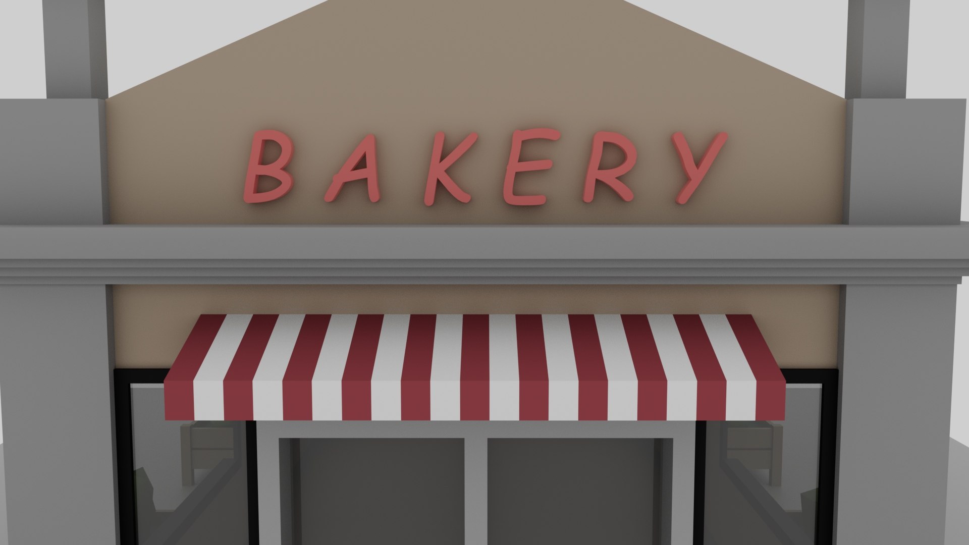 3D Low Poly Bakery - TurboSquid 2136979