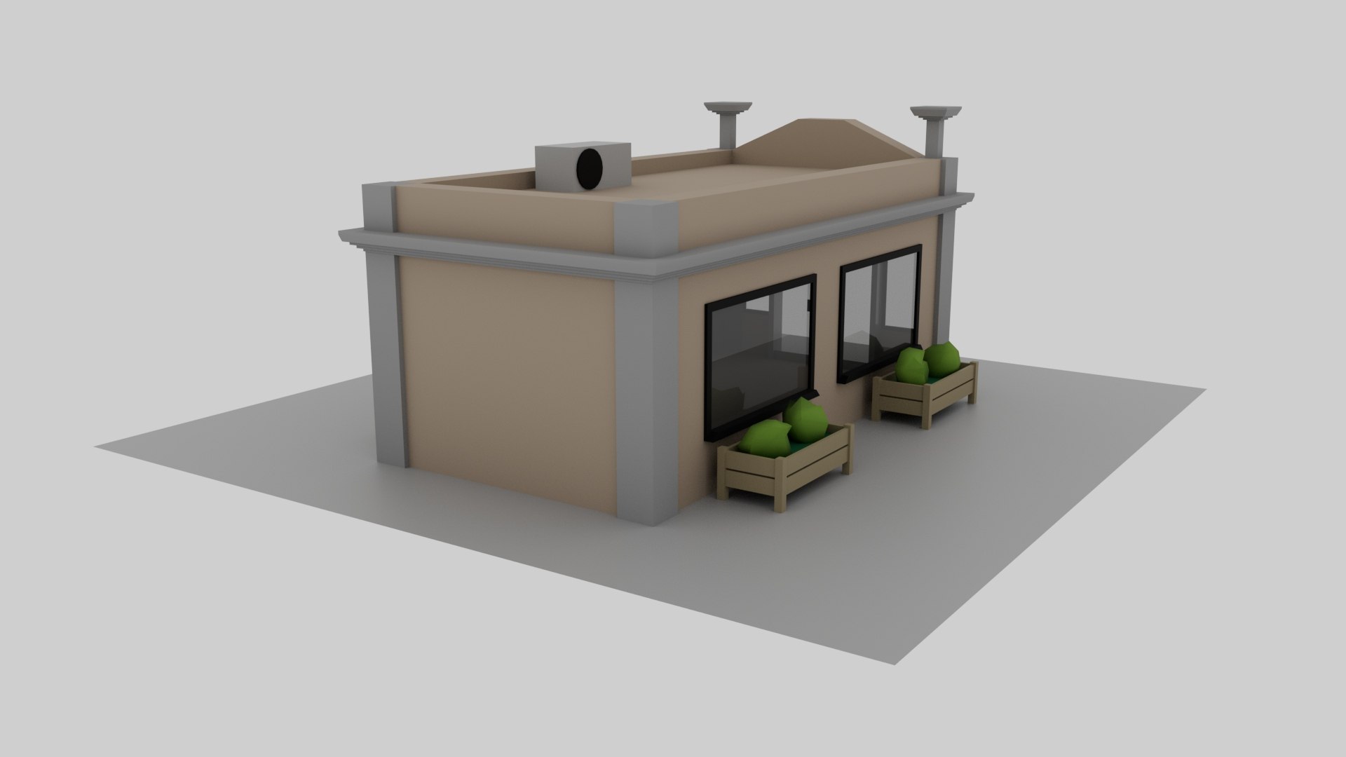 3D Low Poly Bakery - TurboSquid 2136979