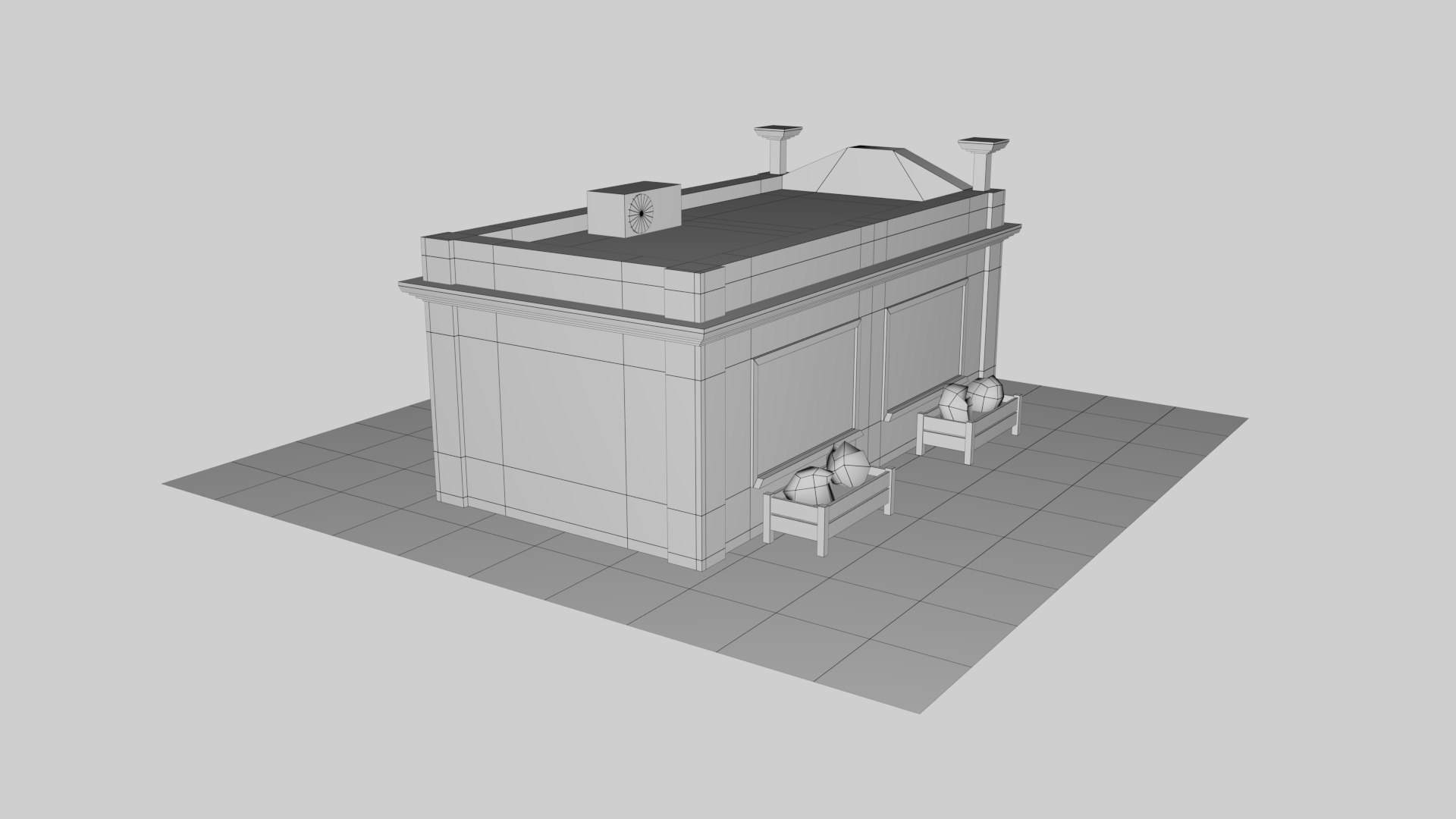 3D Low Poly Bakery - TurboSquid 2136979