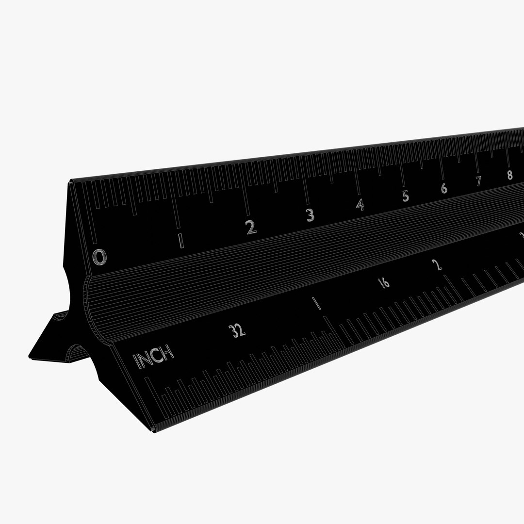 3D Realistic Steel Ruler Set model - TurboSquid 2057603