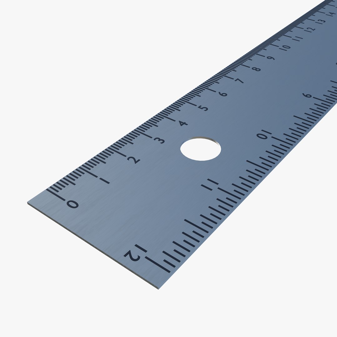 3D Realistic Steel Ruler Set Model - TurboSquid 2057603