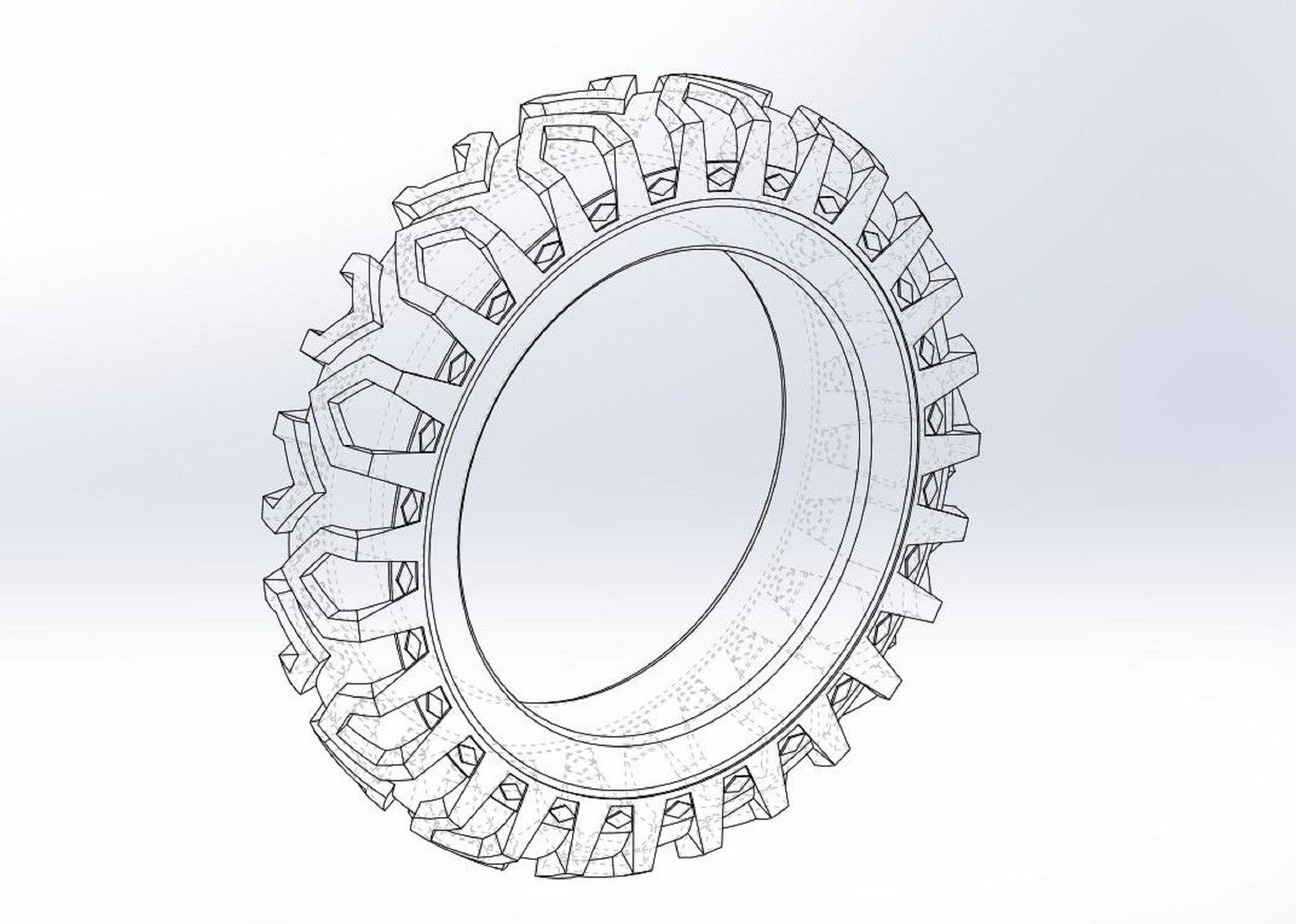 3D Model Diecast Tractor Tire 6 Scale 1 To 25 - TurboSquid 1926716