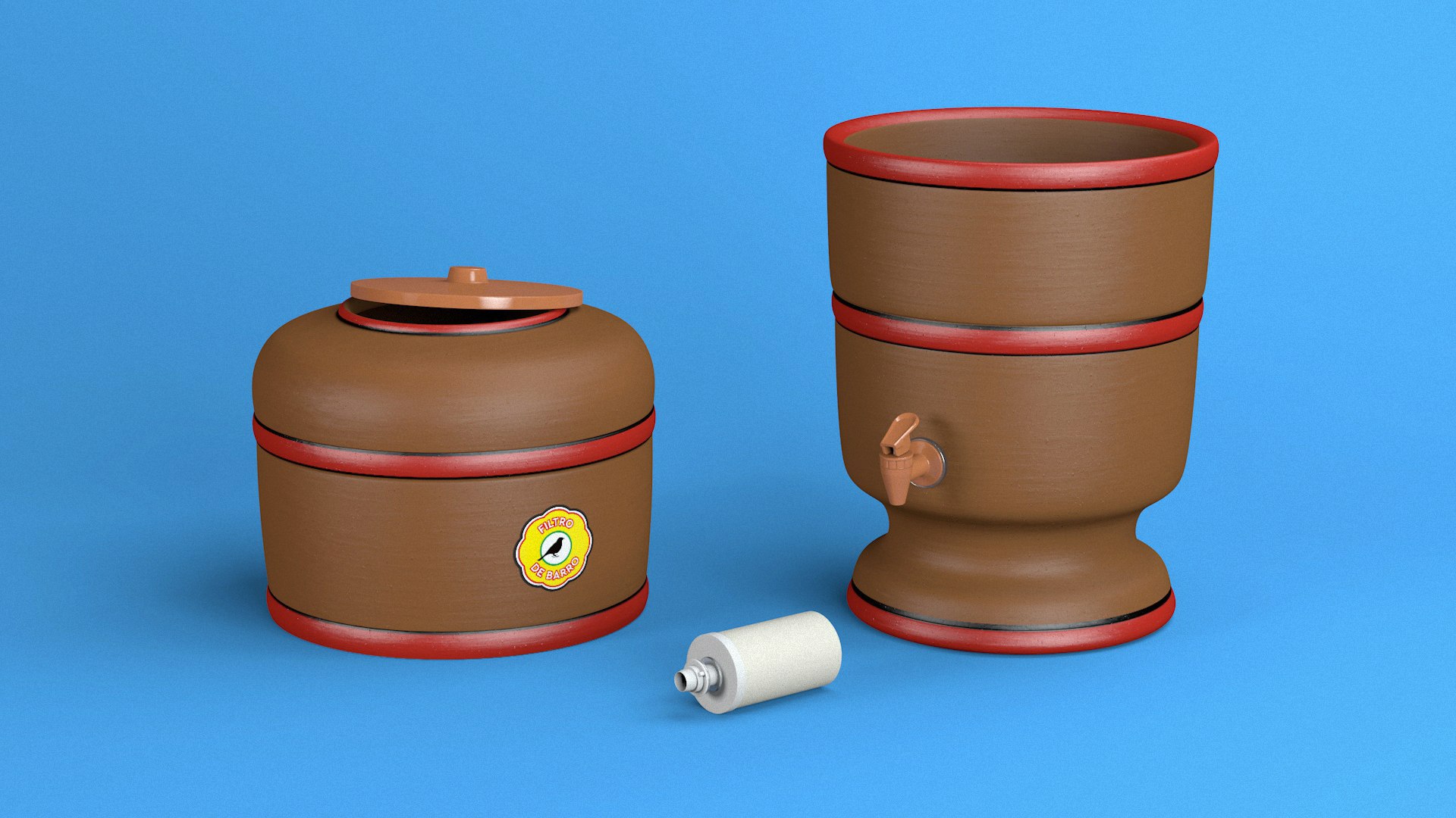 Brazilian Clay Water Filter 3D Model - TurboSquid 2073940