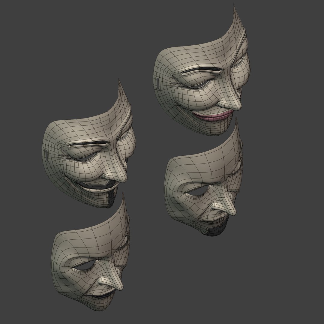Masks Pack 3D model - TurboSquid 2096510