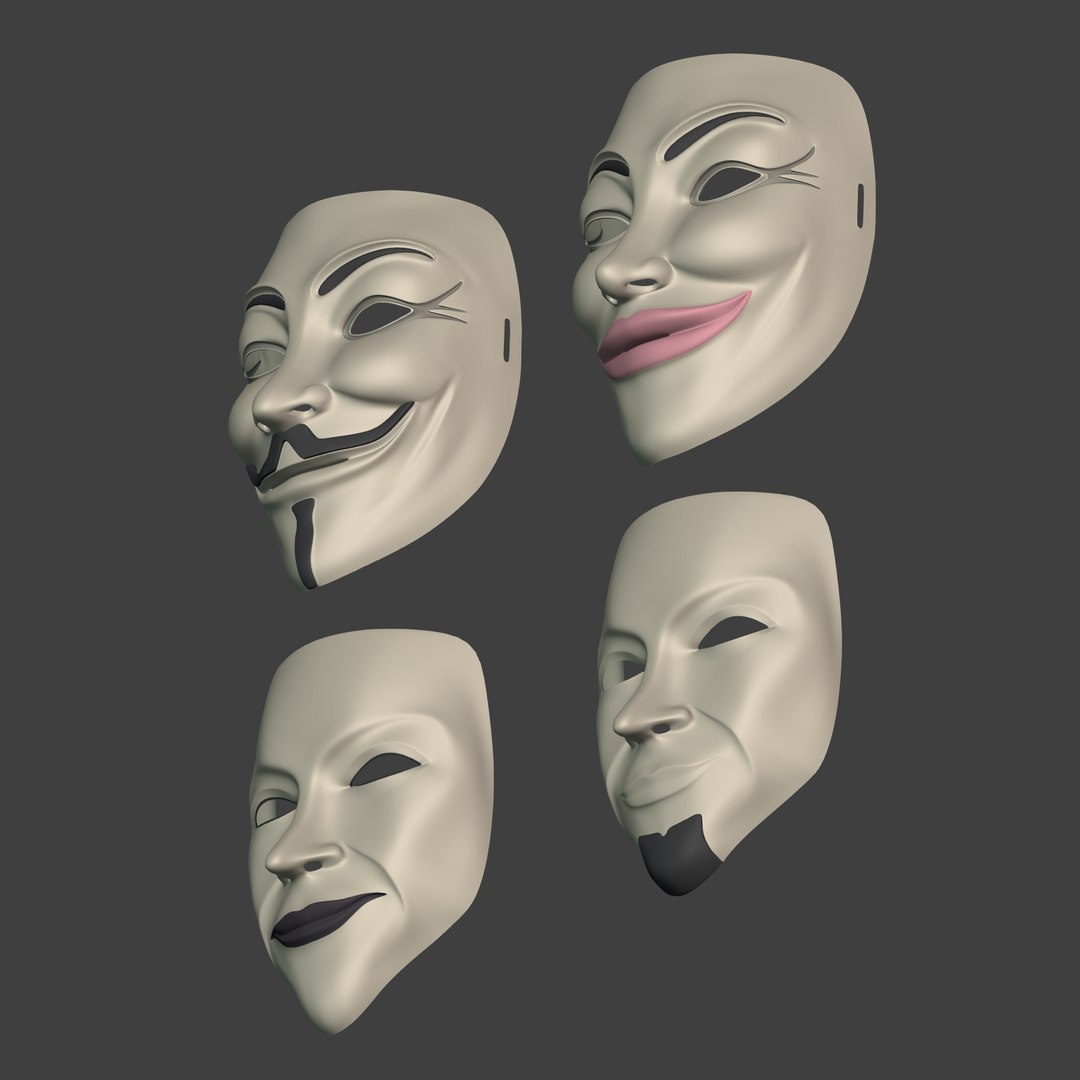 Masks Pack 3D model - TurboSquid 2096510